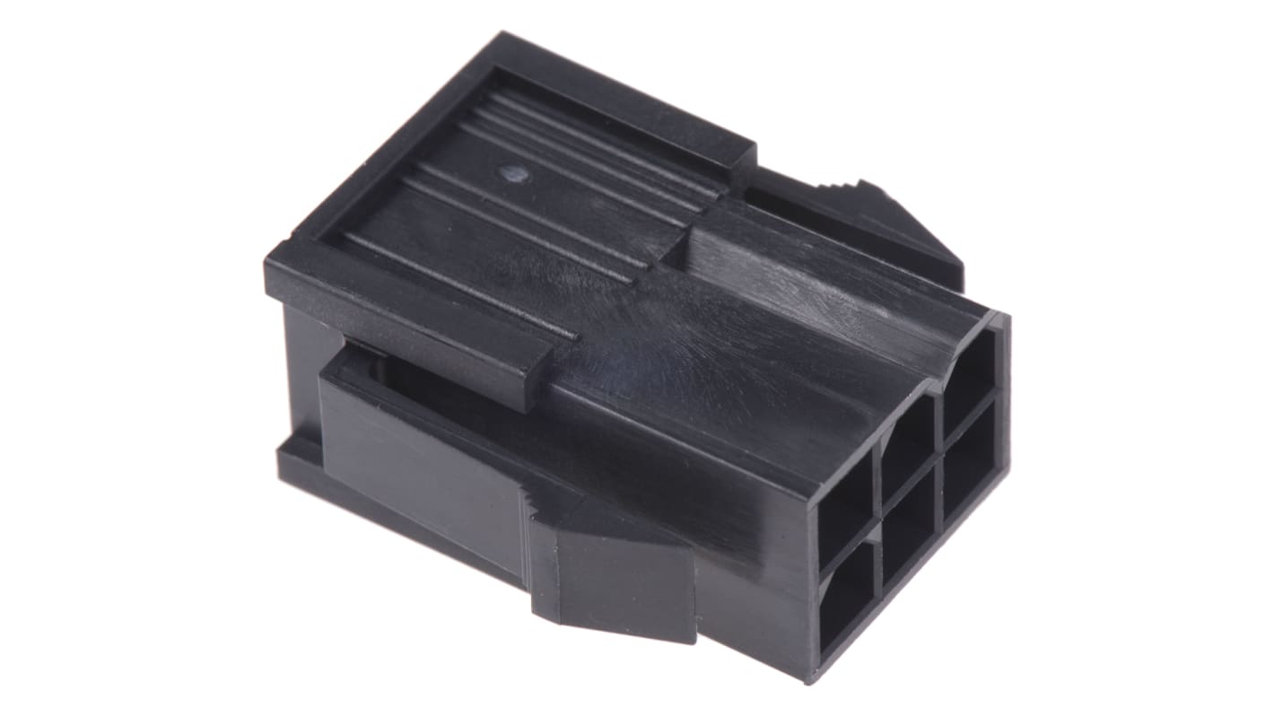 46999-0295 | Molex, Mini-Fit Jr Male Connector Housing, 4.2mm Pitch, 6 ...