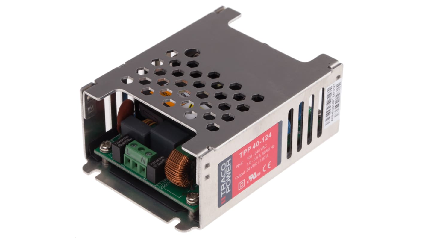 TPP 40-124 | TRACOPOWER Switching Power Supply, 24V dc, 1.67A, 40W, 1 ...