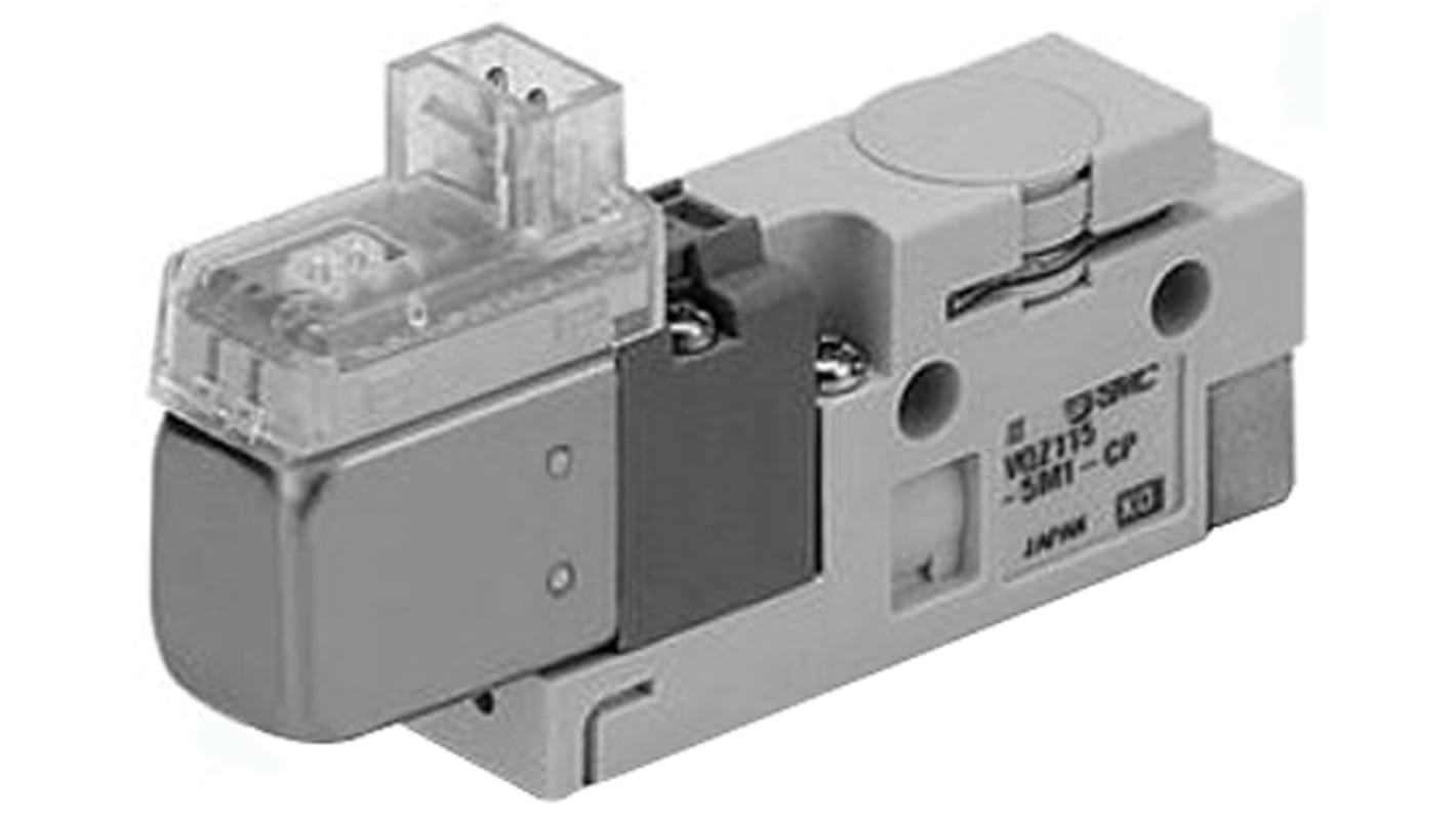 SMC Solenoid Valve VQZ115-5LO1-CP-Q, 3 port(s) , NC, 24 V dc, 1/8in | RS