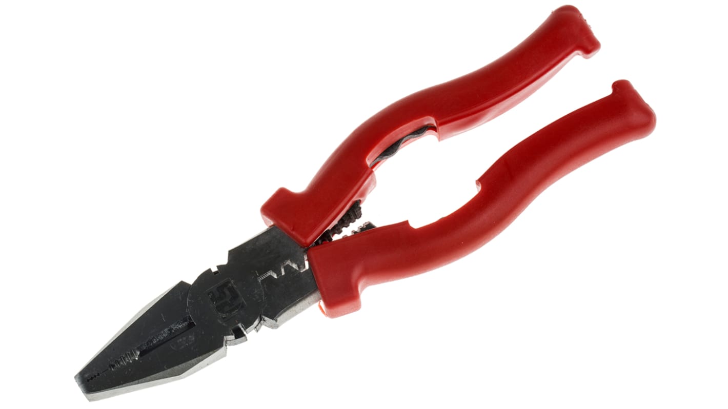 RS PRO Combination Pliers, 200 mm Overall, Straight Tip | RS