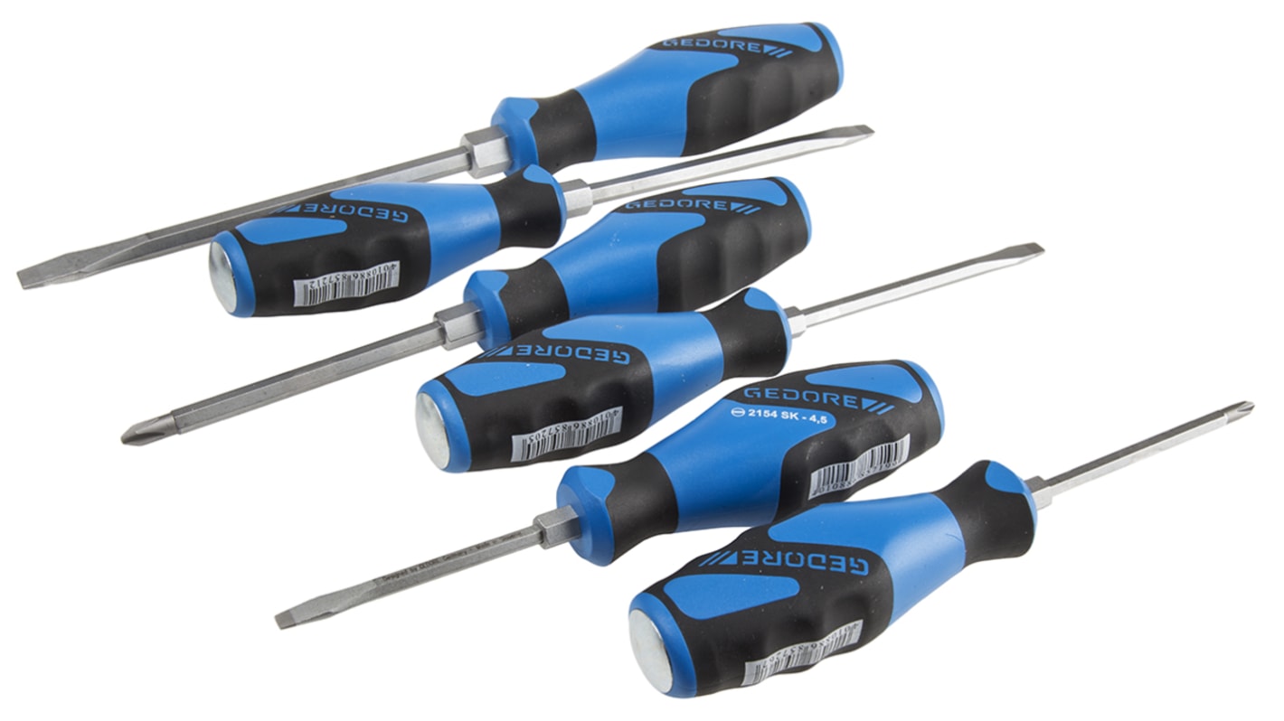1878743 | Gedore Engineers Phillips Screwdriver Set, 6-Piece | RS