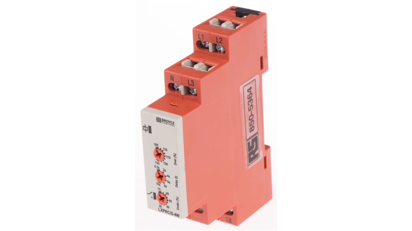 LXPRC/S-4W 230V (400V) | Broyce Control Phase, Voltage Monitoring Relay ...