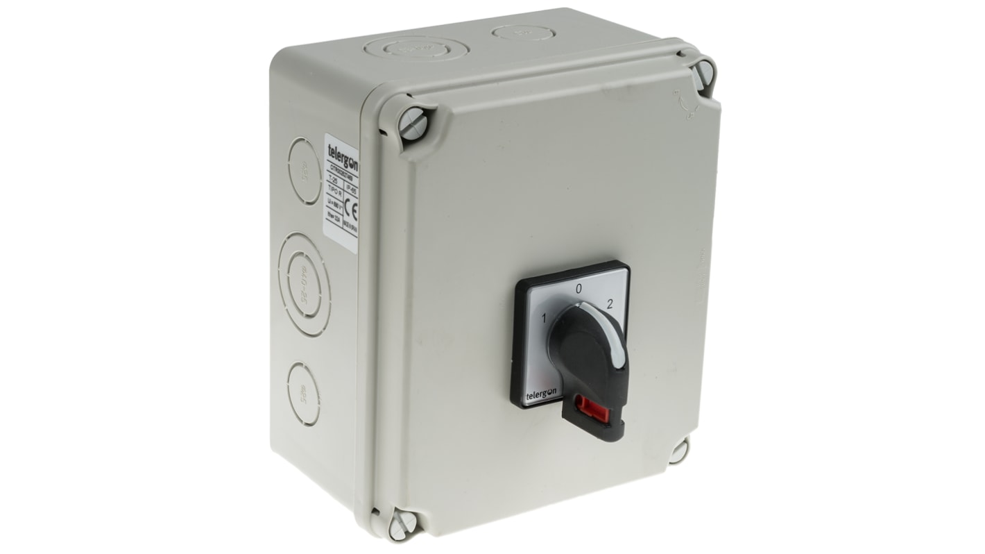 RS PRO 2P Pole Isolator Switch - 32A Maximum Current, 15kW Power Rating ...