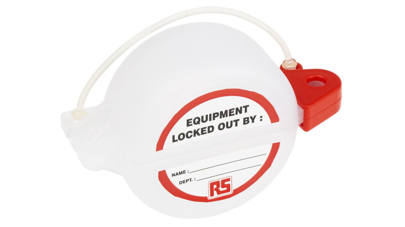 RS PRO Clear 1-Lock Polycarbonate Push Button Lockout, 7.25mm Shackle | RS