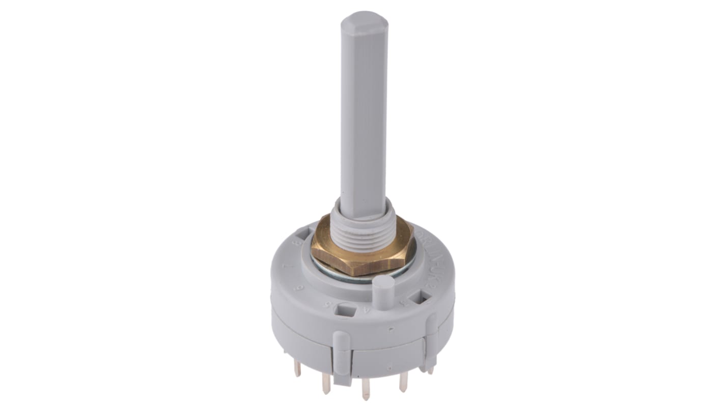 CK1044 | Lorlin, 12 Position SPST Rotary Switch, 150 mA, Solder | RS