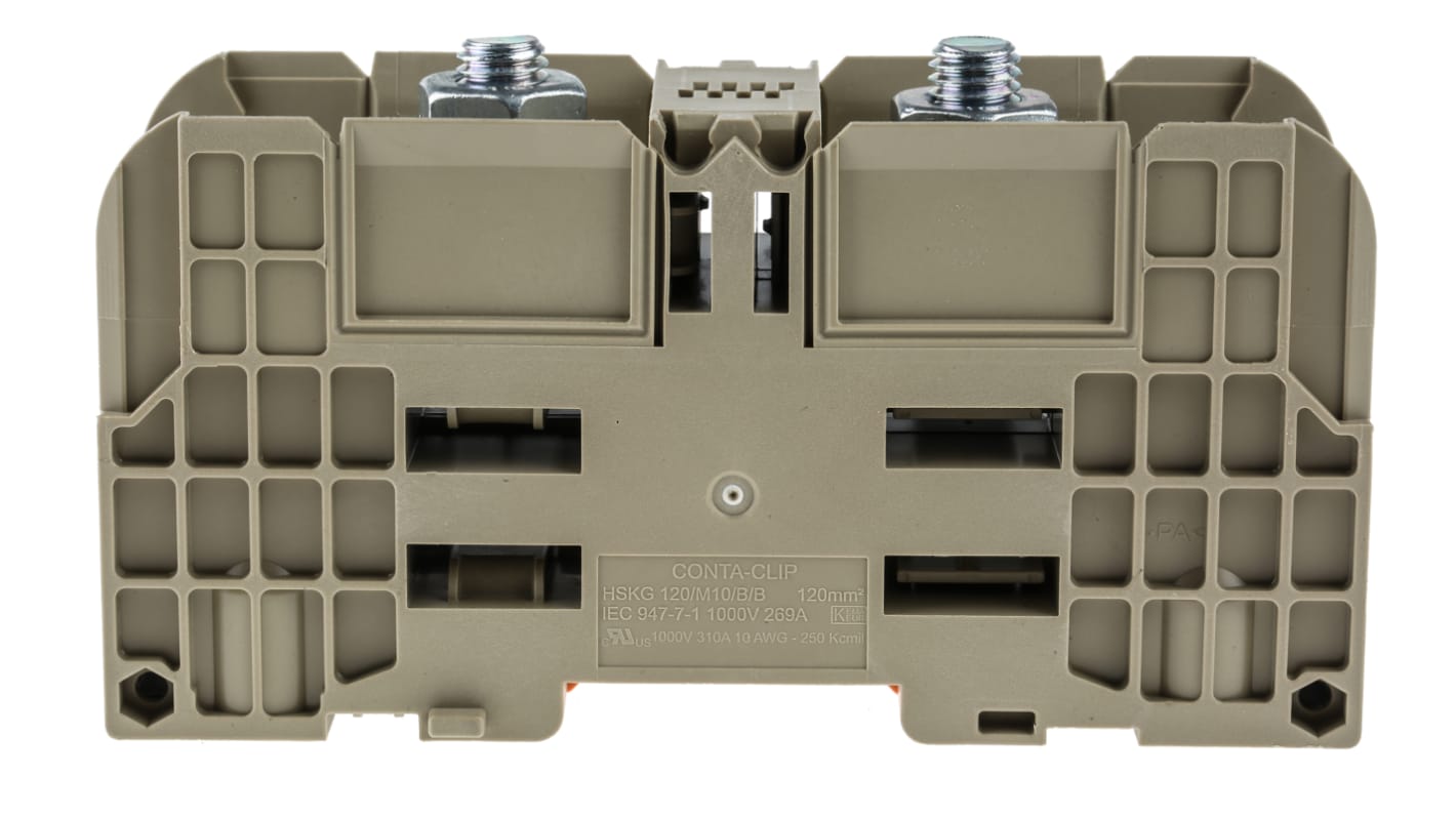 RS PRO Beige Stud Terminal, Double-Level, Bolt Termination | RS