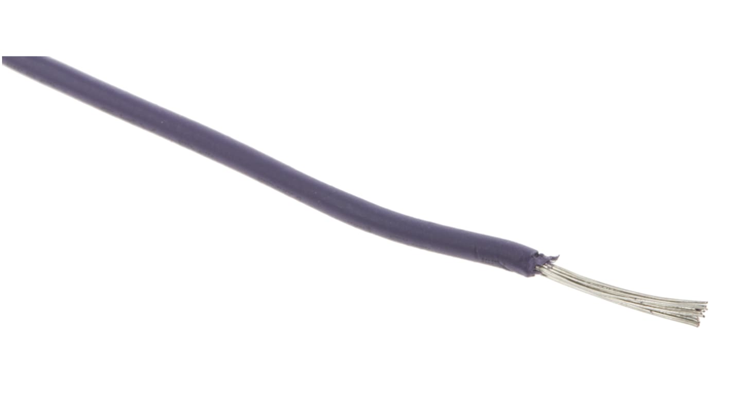 Fils de câblage RS PRO UL3266, 0,33 mm², Violet, 22 AWG, 100m, 300 V | RS