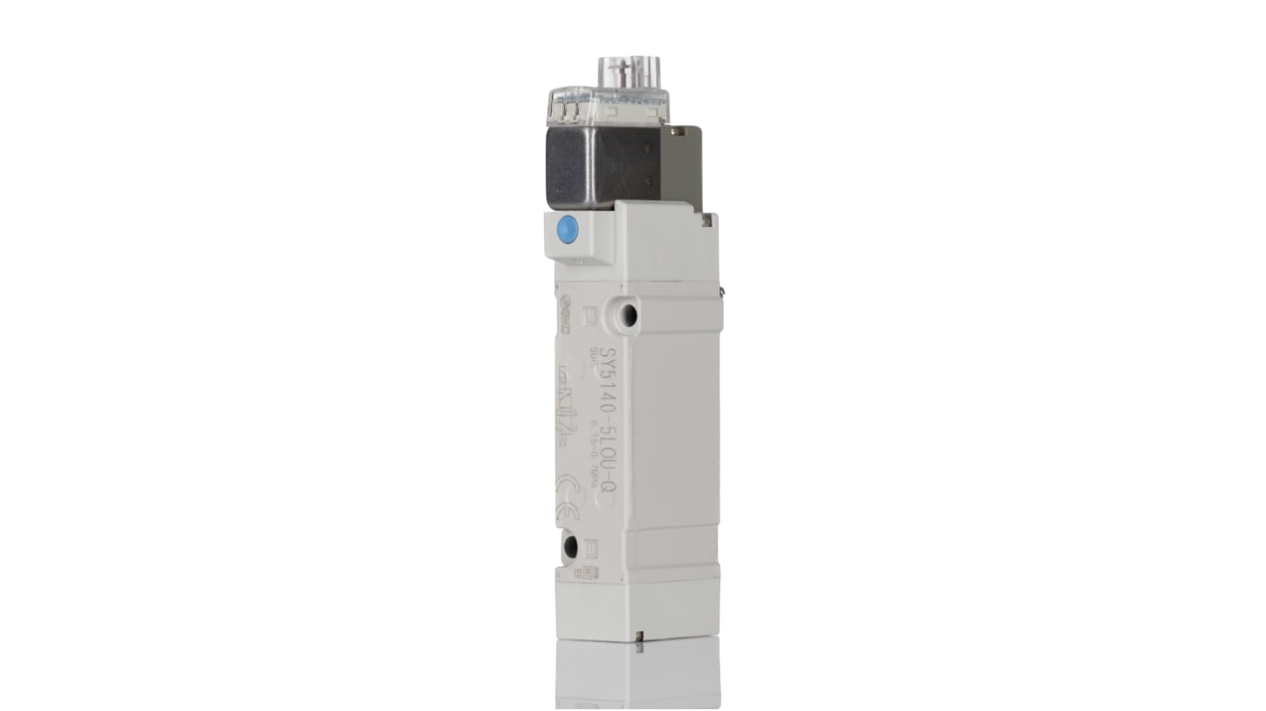 SY5140-5LOU-Q | SMC Pneumatic Solenoid/Pilot-Operated Control Valve - Solenoid/Solenoid SY5000 ...