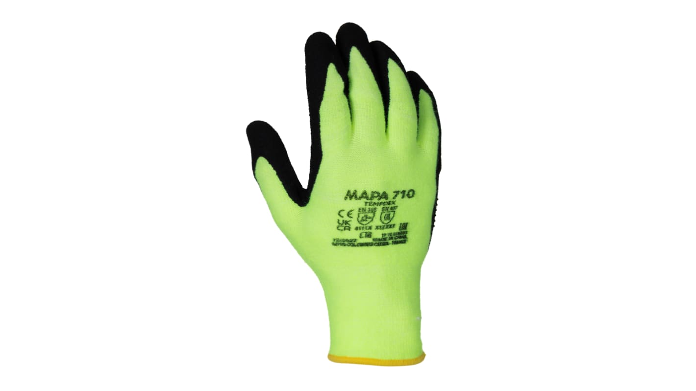 710 11 | Mapa TEMP-DEX 710 Yellow Nitrile Heat Resistant Work Gloves ...