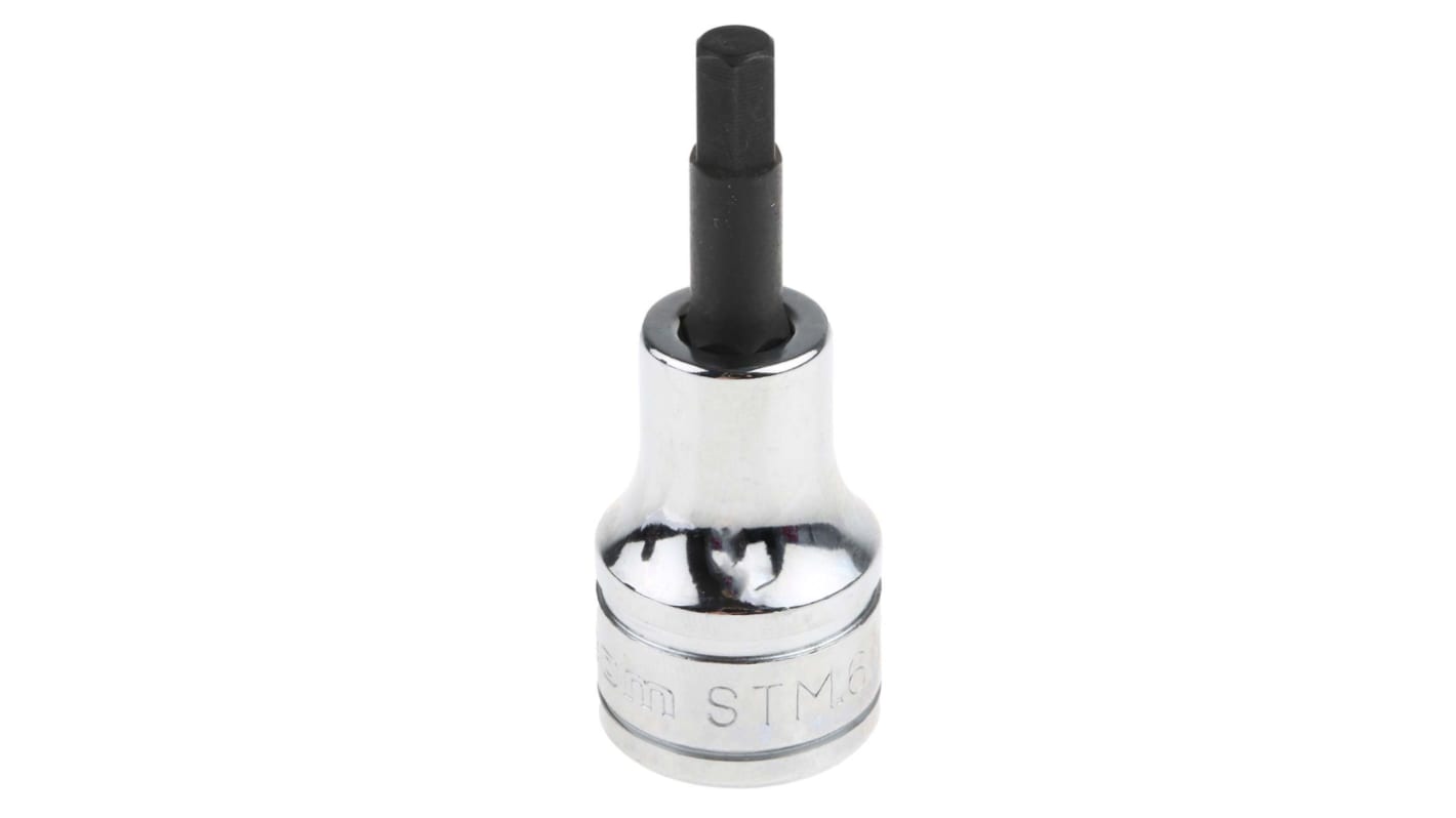 STM.6 | Facom 1/2 in Drive Bit Socket, Hex Bit, 6mm, 60 mm Overall ...