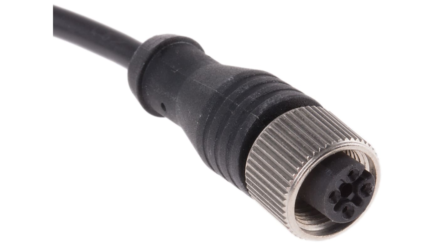 RS PRO Straight Female 4 way M12 to Unterminated Sensor Actuator Cable, 5m | RS