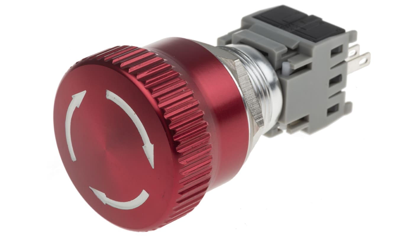 RS PRO Emergency Stop Push Button, Panel Mount, SPDT, IP65 | RS