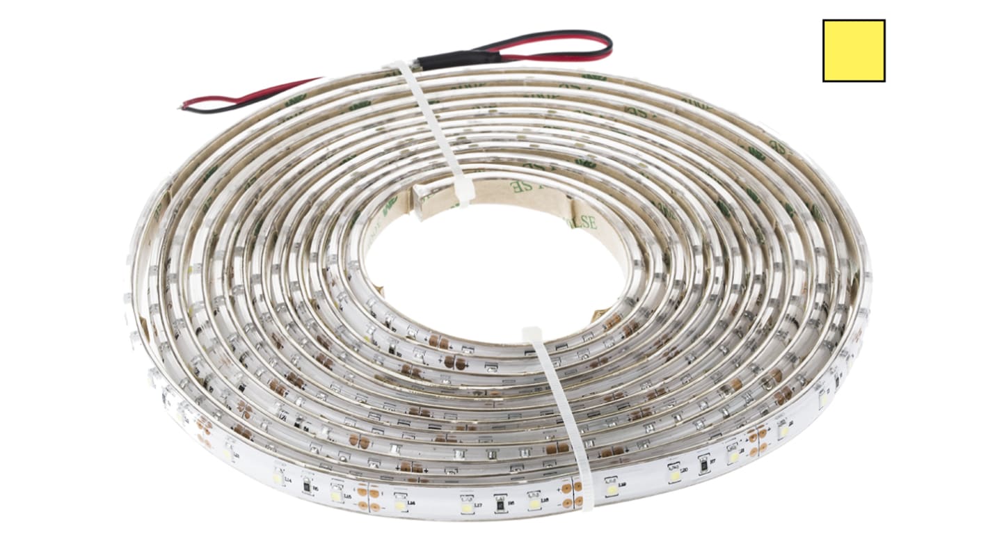 RS PRO 12V Yellow LED Strip Light, 5m Length | RS