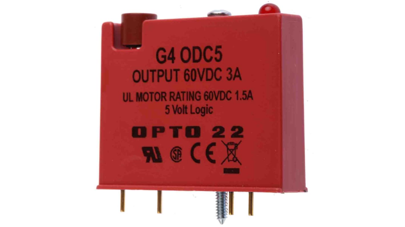 G4ODC5 | Opto 22 PLC I/O Module, 48.8 x 12.2 x 41.1 mm, DC Digital ...