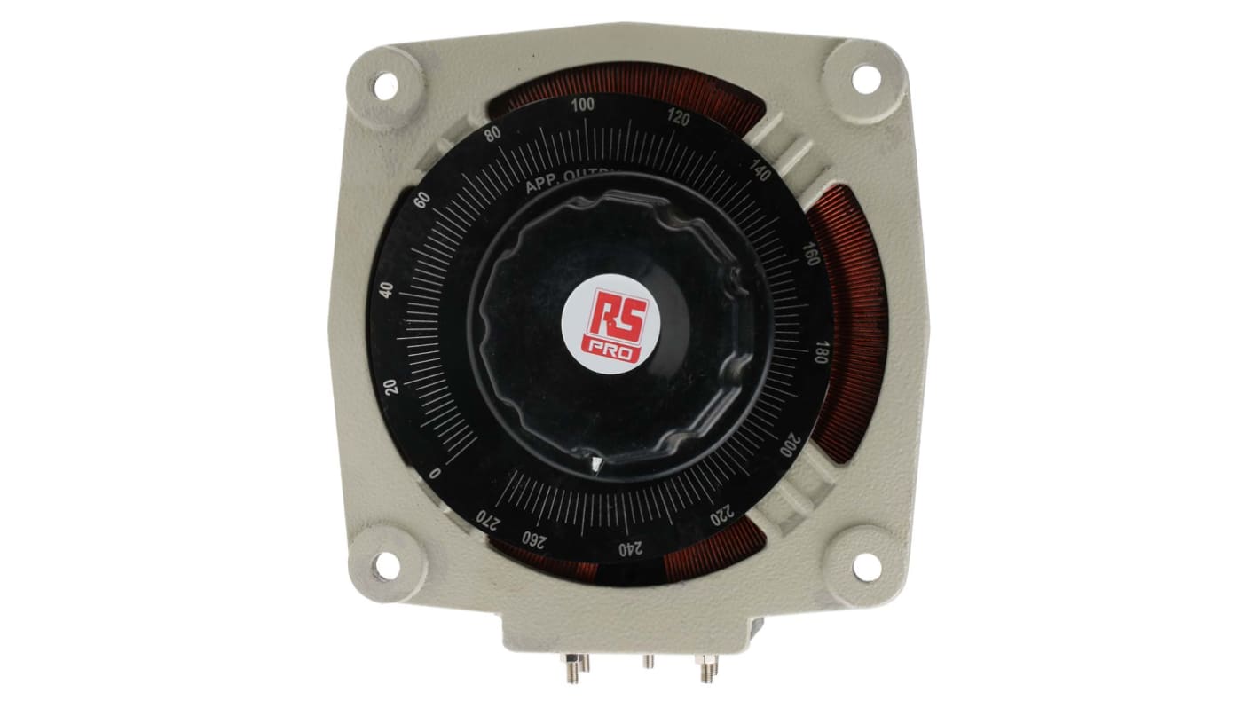 RS PRO 1 Phase 3.6kVA Variac, 1 Output, 240V, 15A | RS