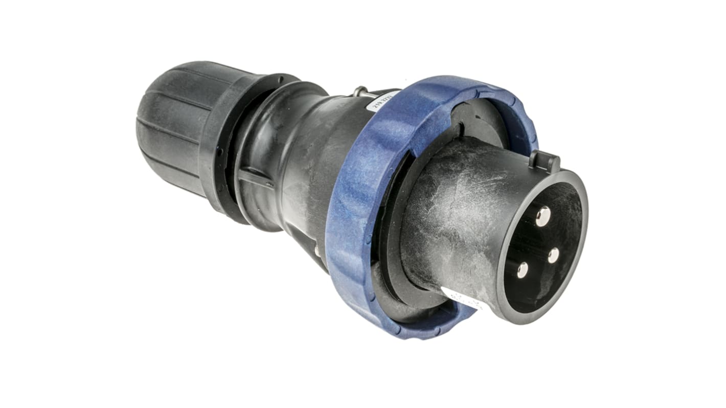 219.3233 | Scame IP66 Blue Cable Mount 2P + E Power Connector Plug ATEX ...