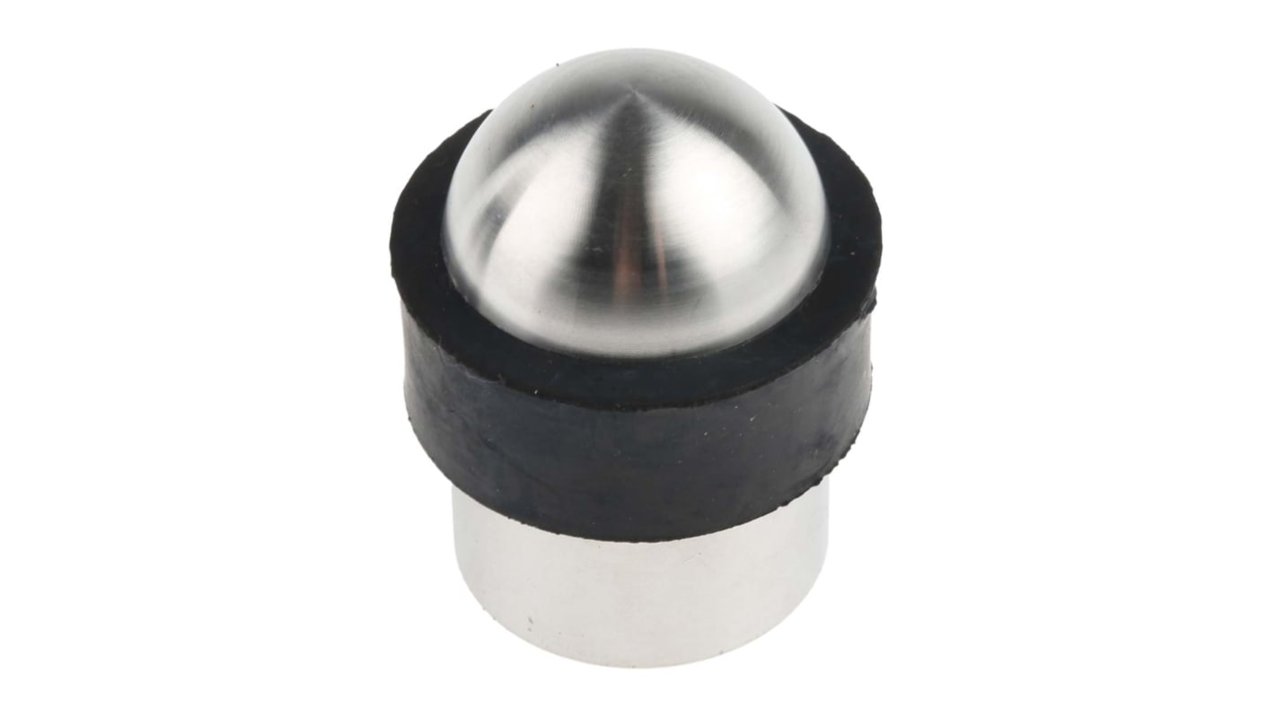 RS PRO Silver Stainless Steel Floor-Mounted Door Stop | RS