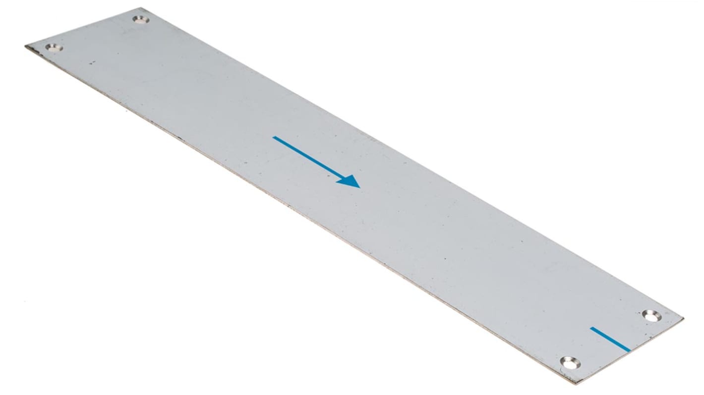 Stainless Steel Screw Mounted Push Plate, 330 x 75mm | RS