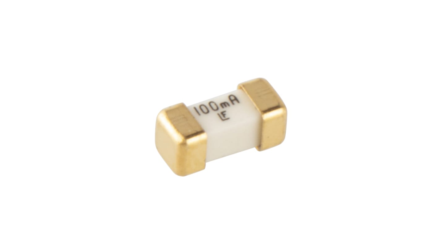 0448.100MR | Littelfuse SMD Non Resettable Fuse 100mA, 125V | RS