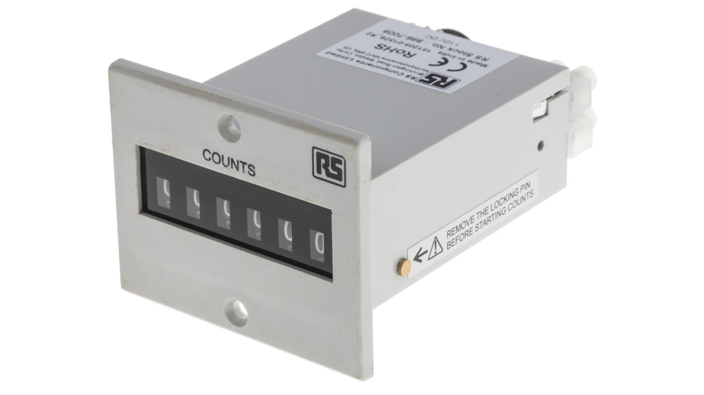 RS PRO Impulse Counter Counter, 6 Digit, 10Hz, 110 V dc | RS