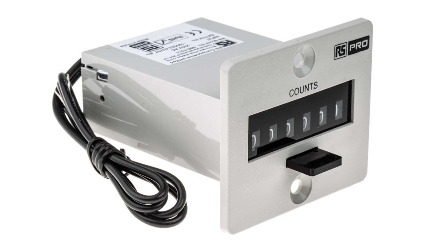 RS PRO Impulse Counter Counter, 6 Digit, 10Hz, 230 V ac | RS