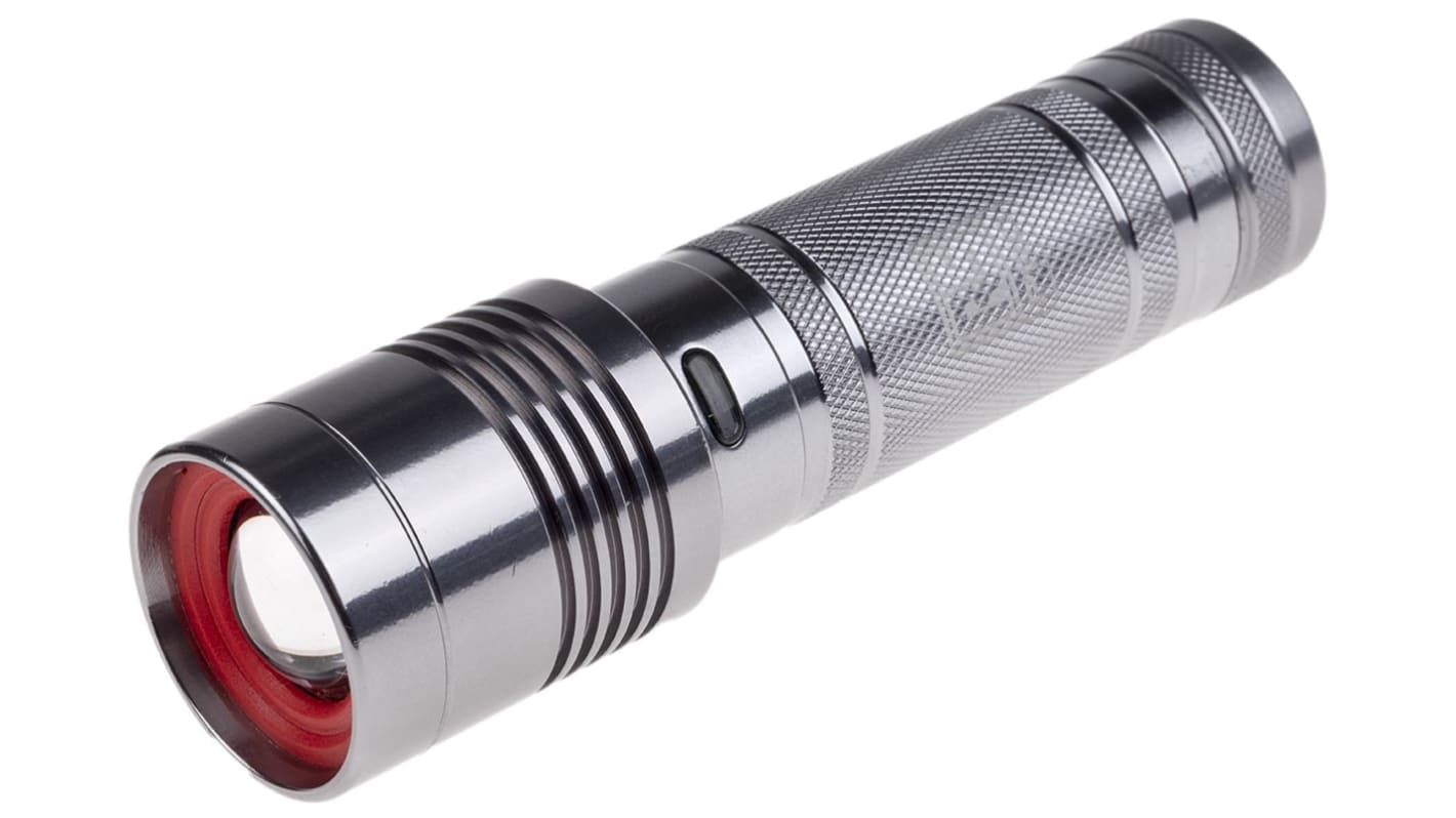 RS PRO LED Torch Grey 400 lm, 138 mm | RS