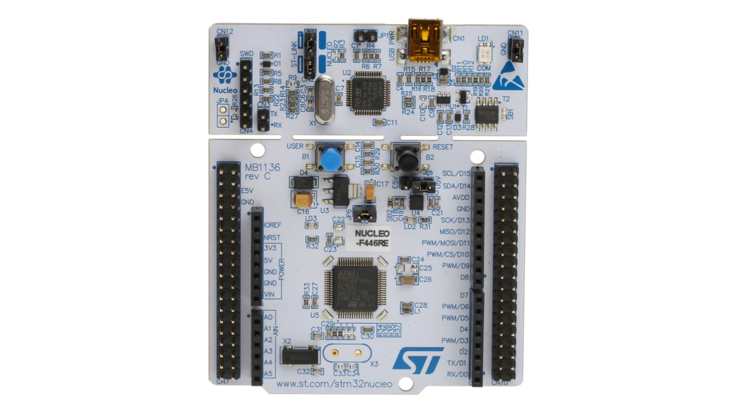 STMicroelectronics STM32 Nucleo-64 MCU Development Board NUCLEO-F446RE | RS