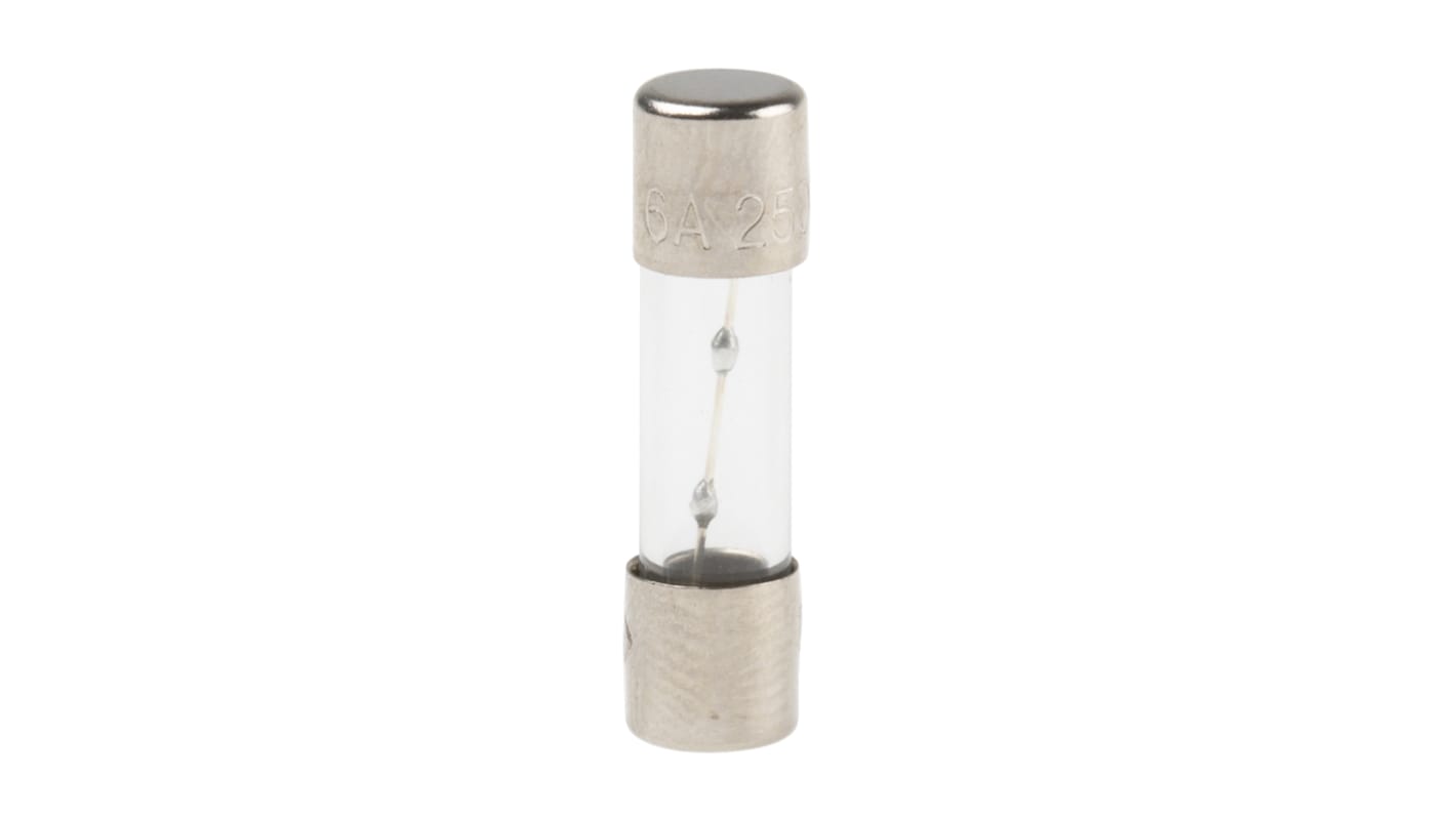 RS PRO 6A T Glass Cartridge Fuse, 5 x 20mm | RS
