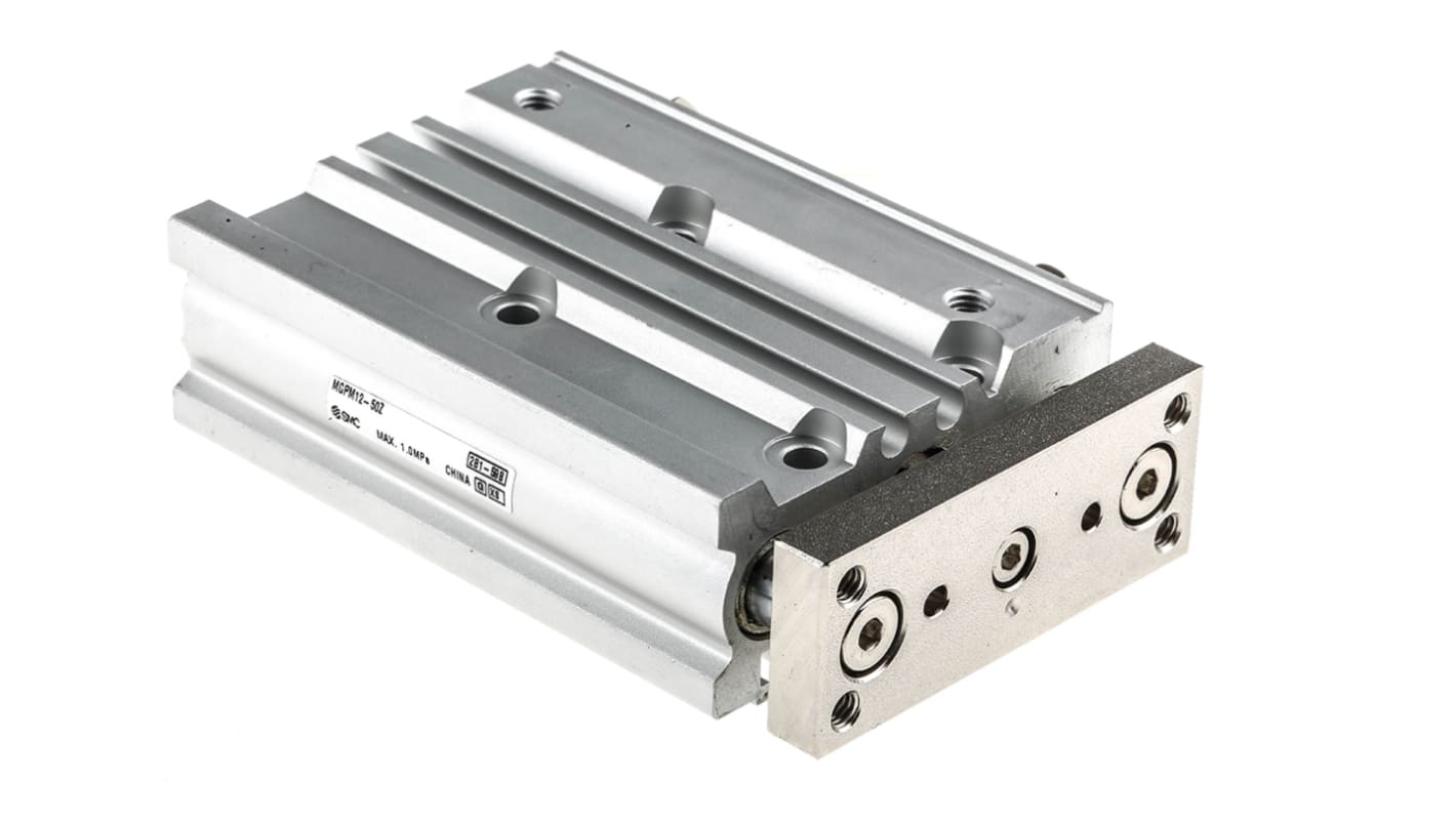 MGPM12-50Z | SMC Pneumatic Guided Cylinder - 12mm Bore, 50mm Stroke, MGP-Z Series, Double Acting ...