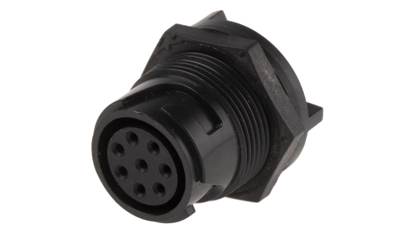 PXP4013/08S | Bulgin Circular Connector, 8 Contacts, Rear Mount ...