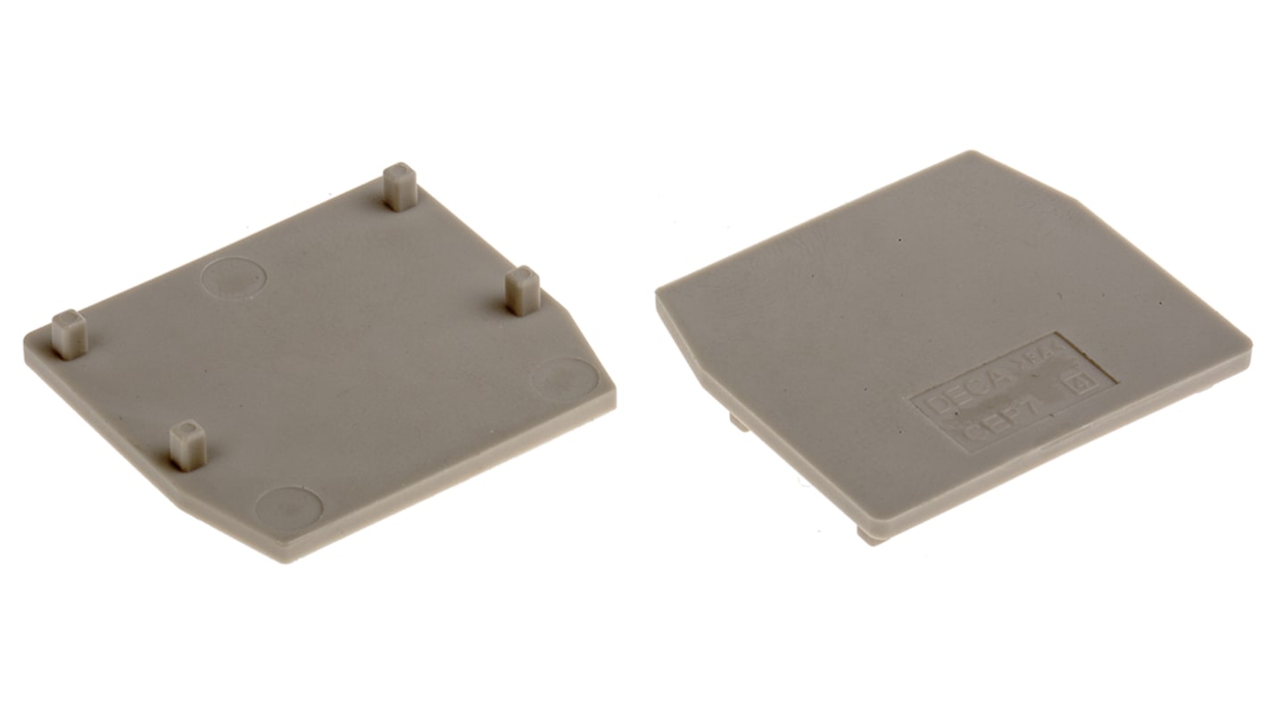 RS PRO End Cover for Use with DIN Rail Terminal Blocks | RS