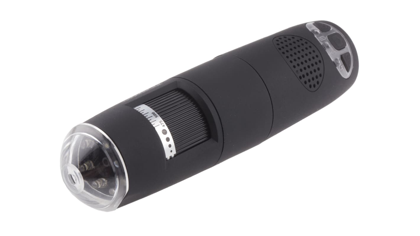 RS PRO USB Wifi Microscope, 1280 x 1024 pixel, 500 → 600X Magnification ...