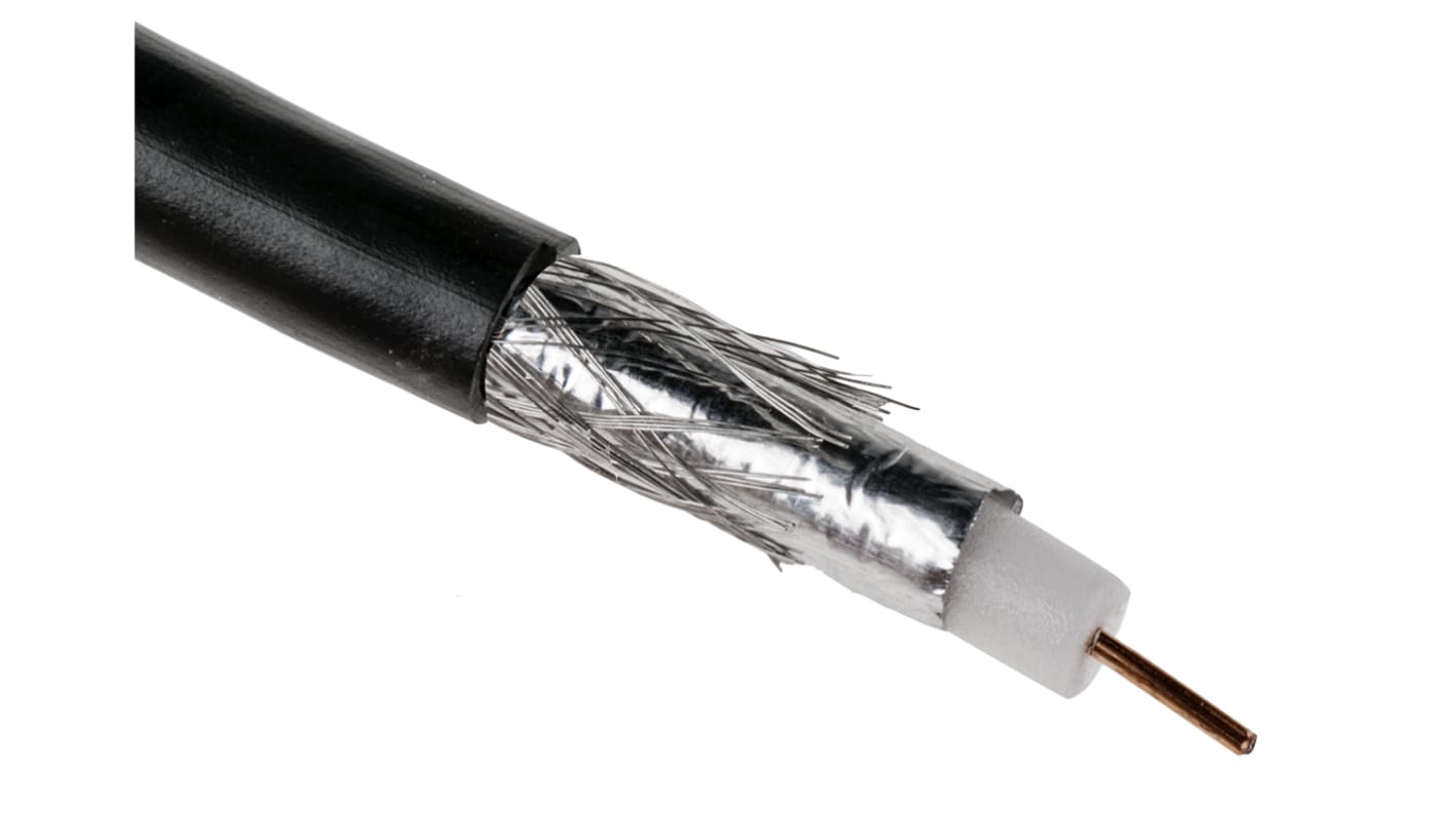 RS PRO SDI Coaxial Cable, 100m, RG6 Coaxial, Unterminated | RS