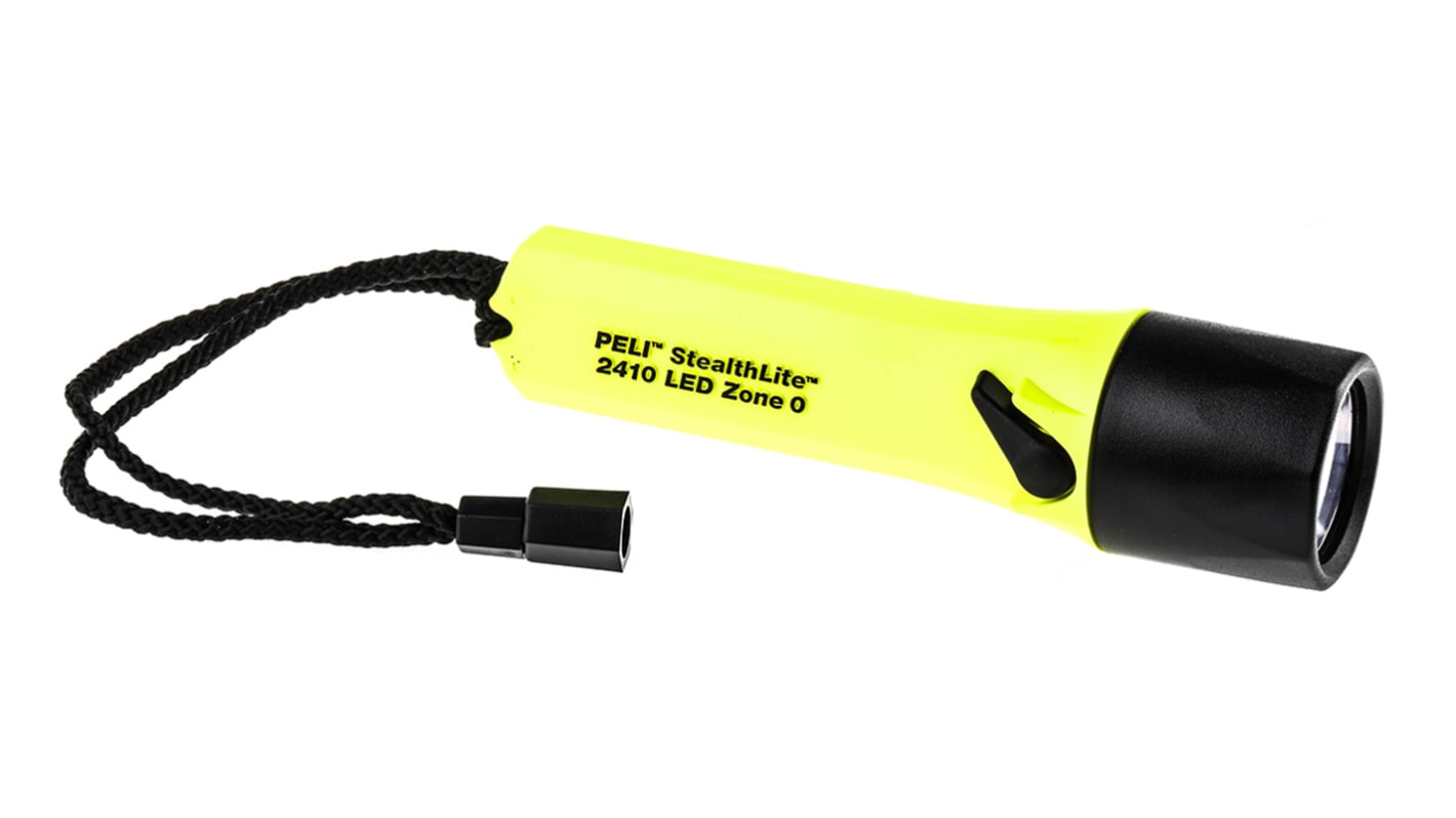 2410-060-241E | Peli 2410 ATEX LED Torch Yellow 126 lm, 178 mm | RS
