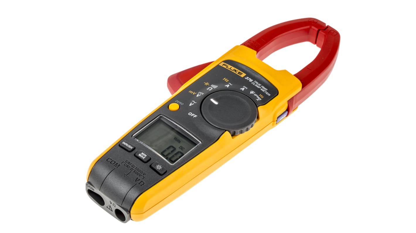 Fluke 376 Clamp Meter, 1000A dc, Max Current 1000A ac CAT III 1000V | RS