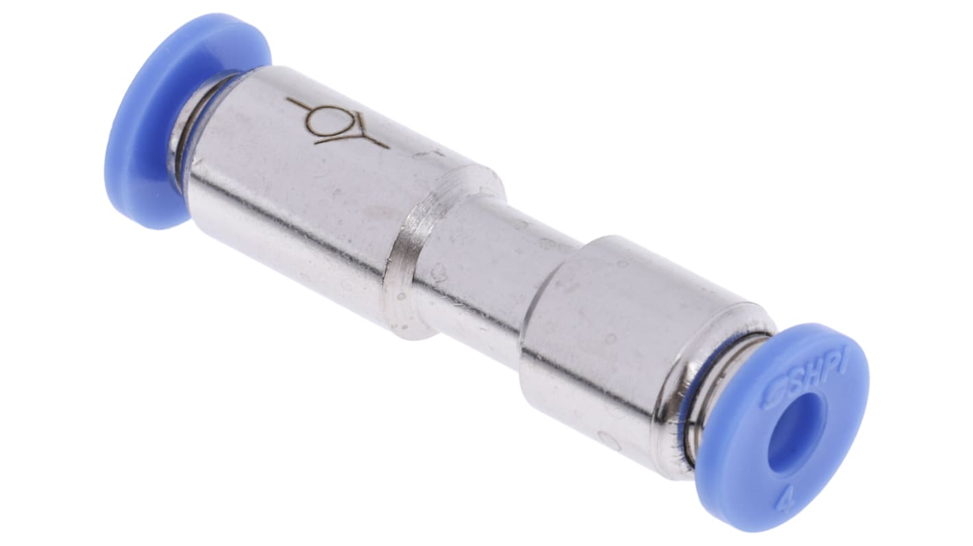 RS PRO CVPU Non Return Valve, 4mm Tube Inlet, 4mm Tube Outlet, 0 → ...