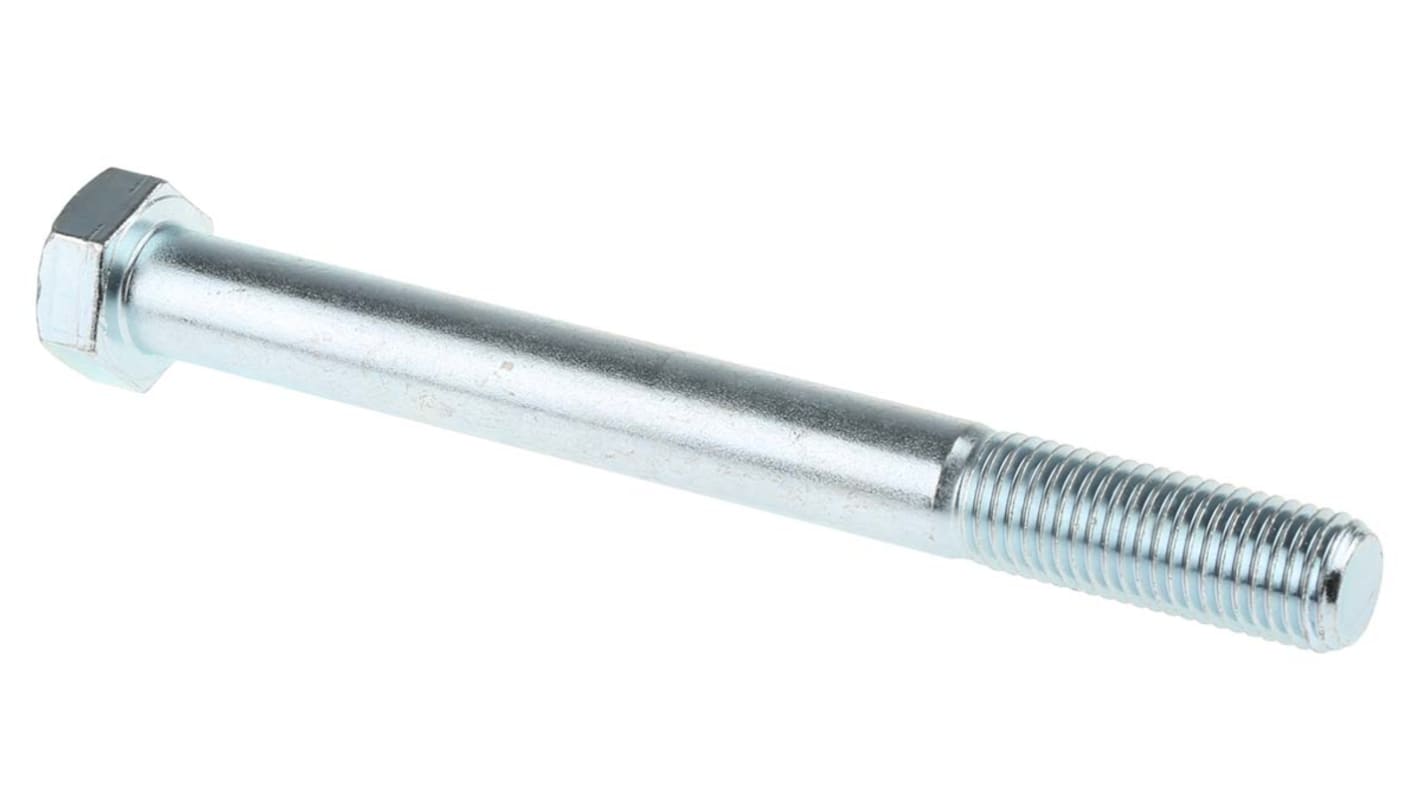 RS PRO Bright Zinc Plated Steel Hex, Hex Bolt, M20 x 200mm | RS
