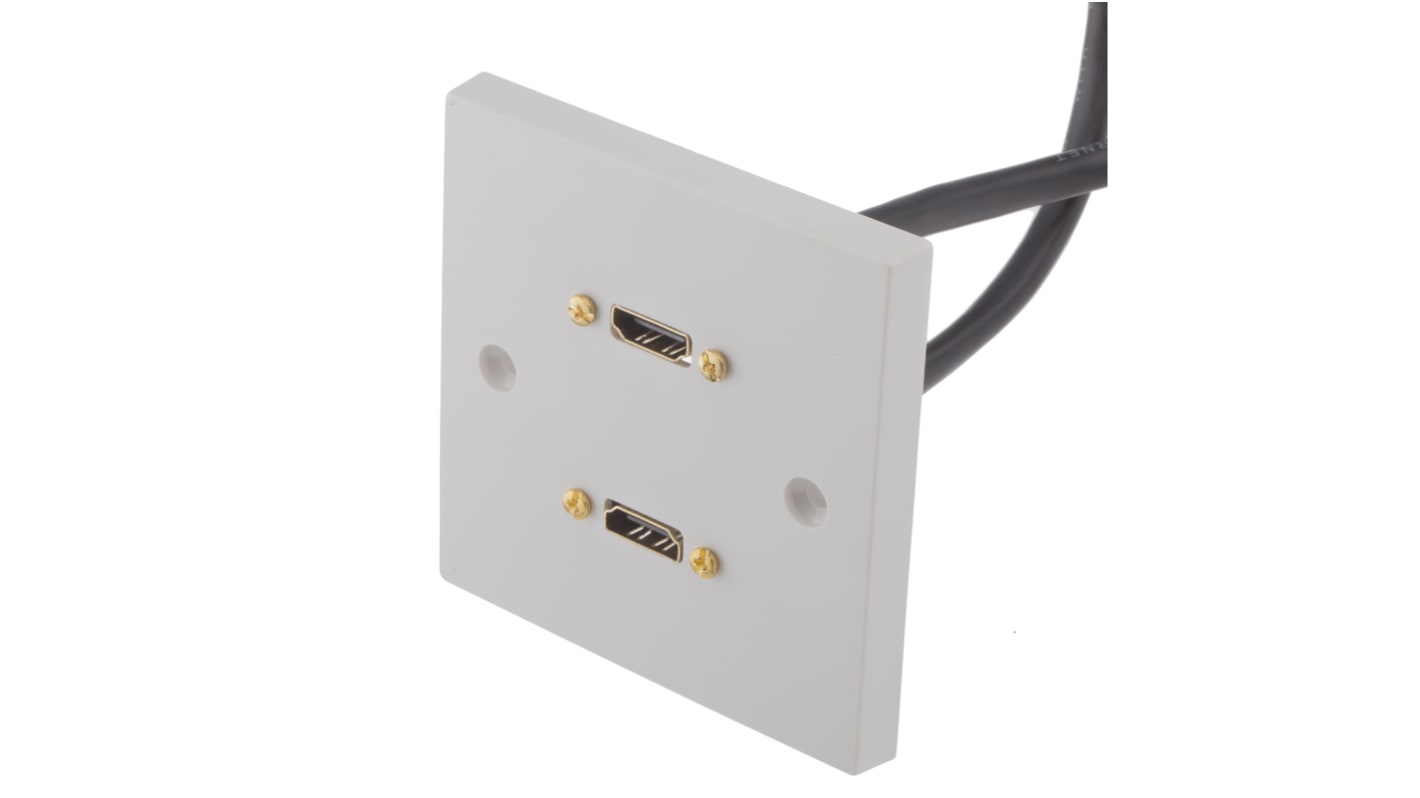 RS PRO Single Gang 2 Way Female HDMI Faceplate | RS