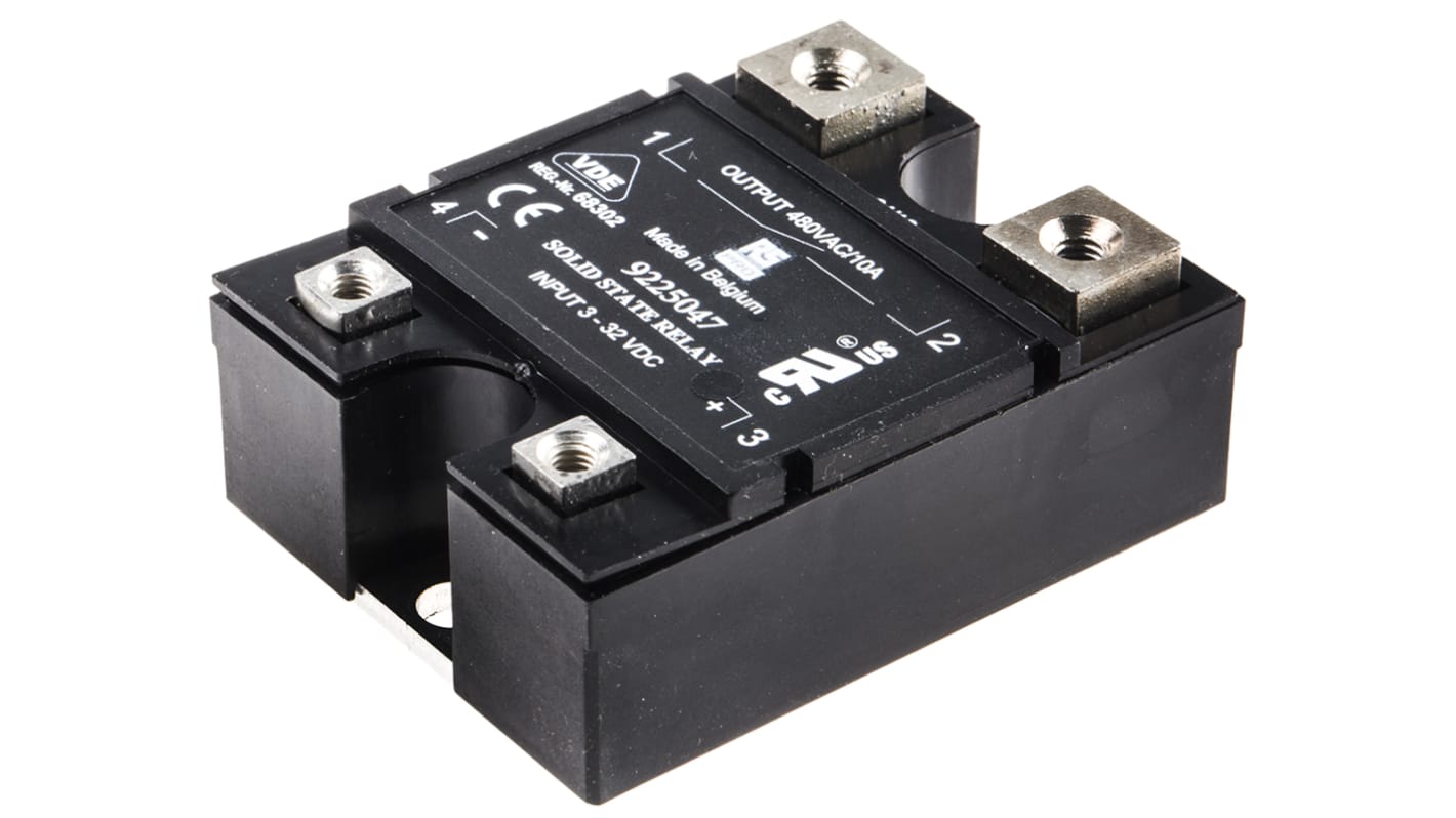 RS PRO Solid State Relay, 10 A rms Load, Panel Mount, 480 V ac Load, 32 ...