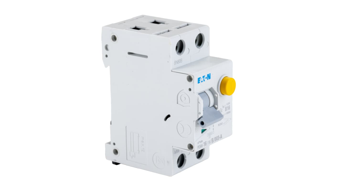 236205 PKNM-16/1N/B/003-A-MW | Eaton RCD, 16A, 2 Pole, 30mA, Type B | RS