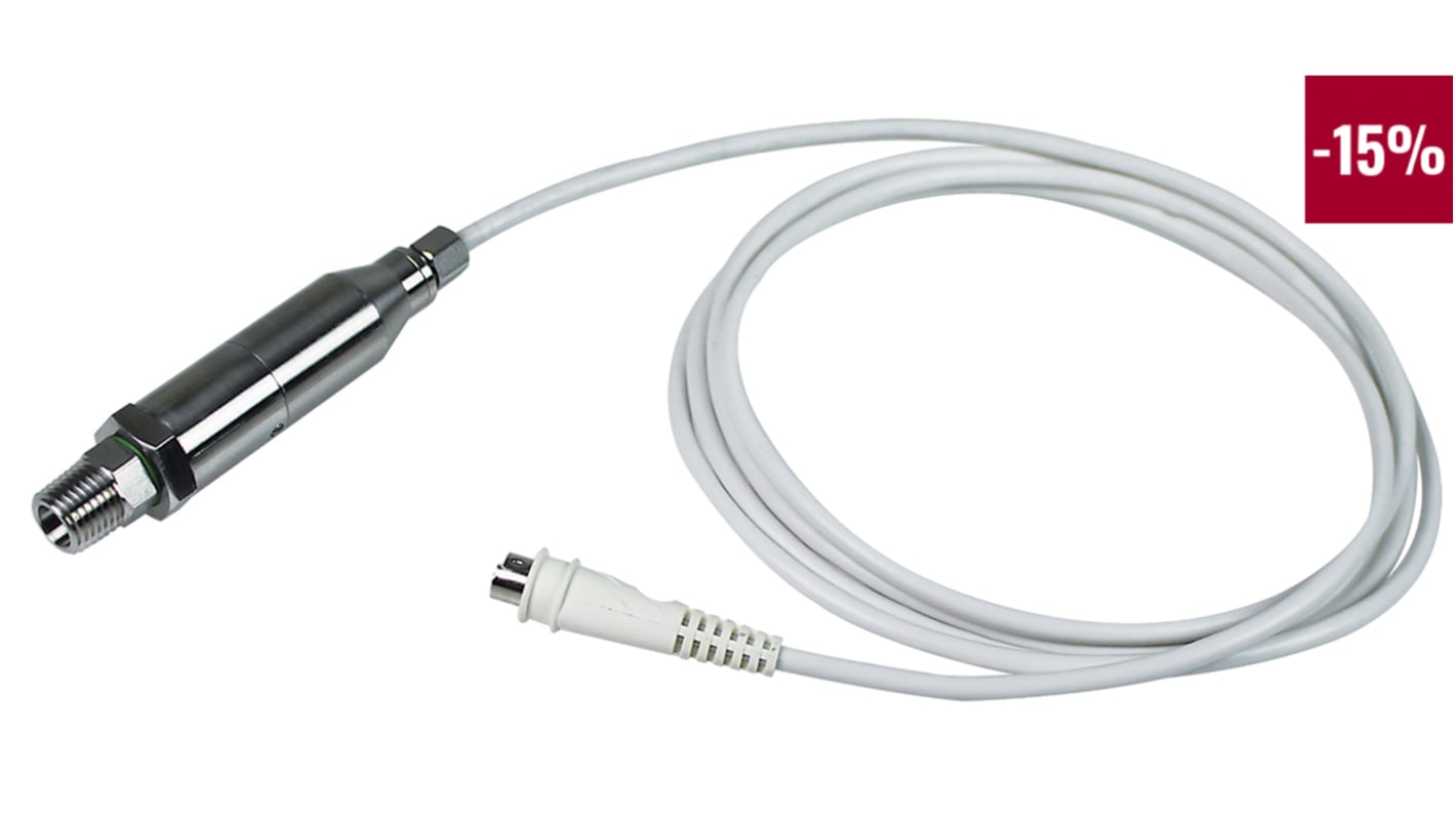KSPE-2 | KIMO Pressure Sensor, 0bar Min, 20bar Max, Relative Reading | RS