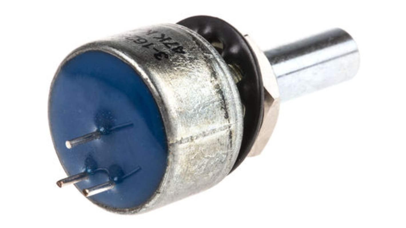 TE Connectivity 47kΩ Rotary Potentiometer 1-Gang Panel Mount ...