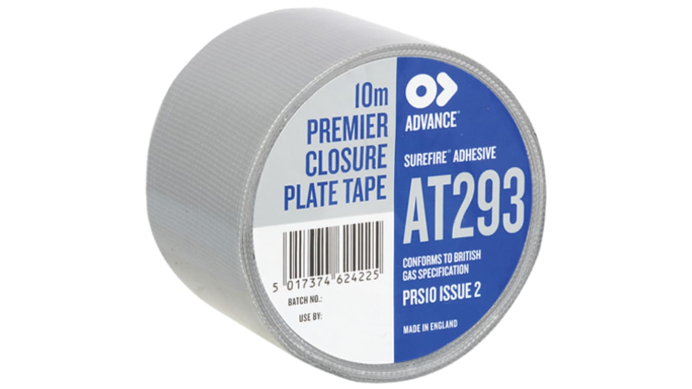 Advance Tapes Closure Plate Tape AT293 Cloth Tape, 10m x 50mm, Silver ...