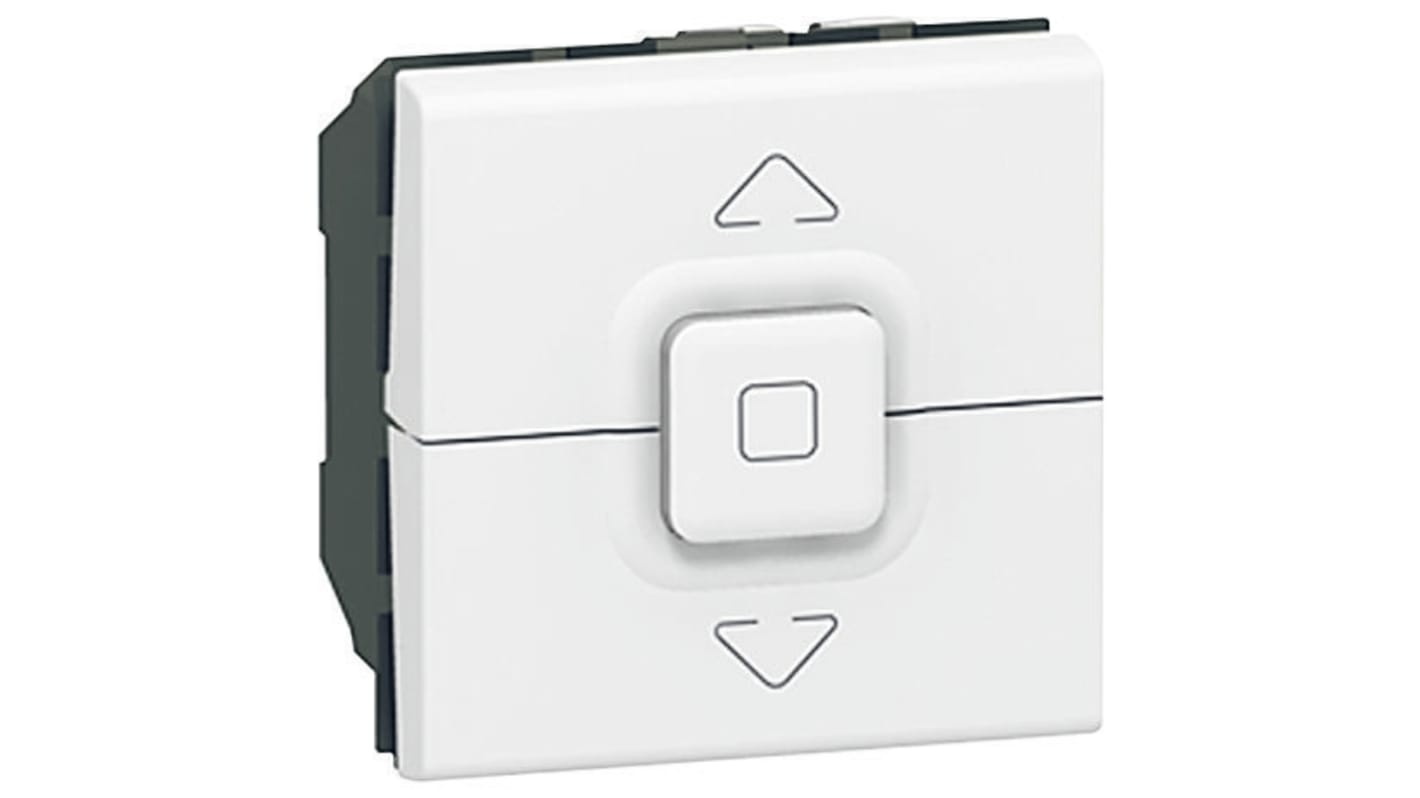 0 770 26 | Legrand White Roller Shutter Switch,6A, Mosaic Series | RS