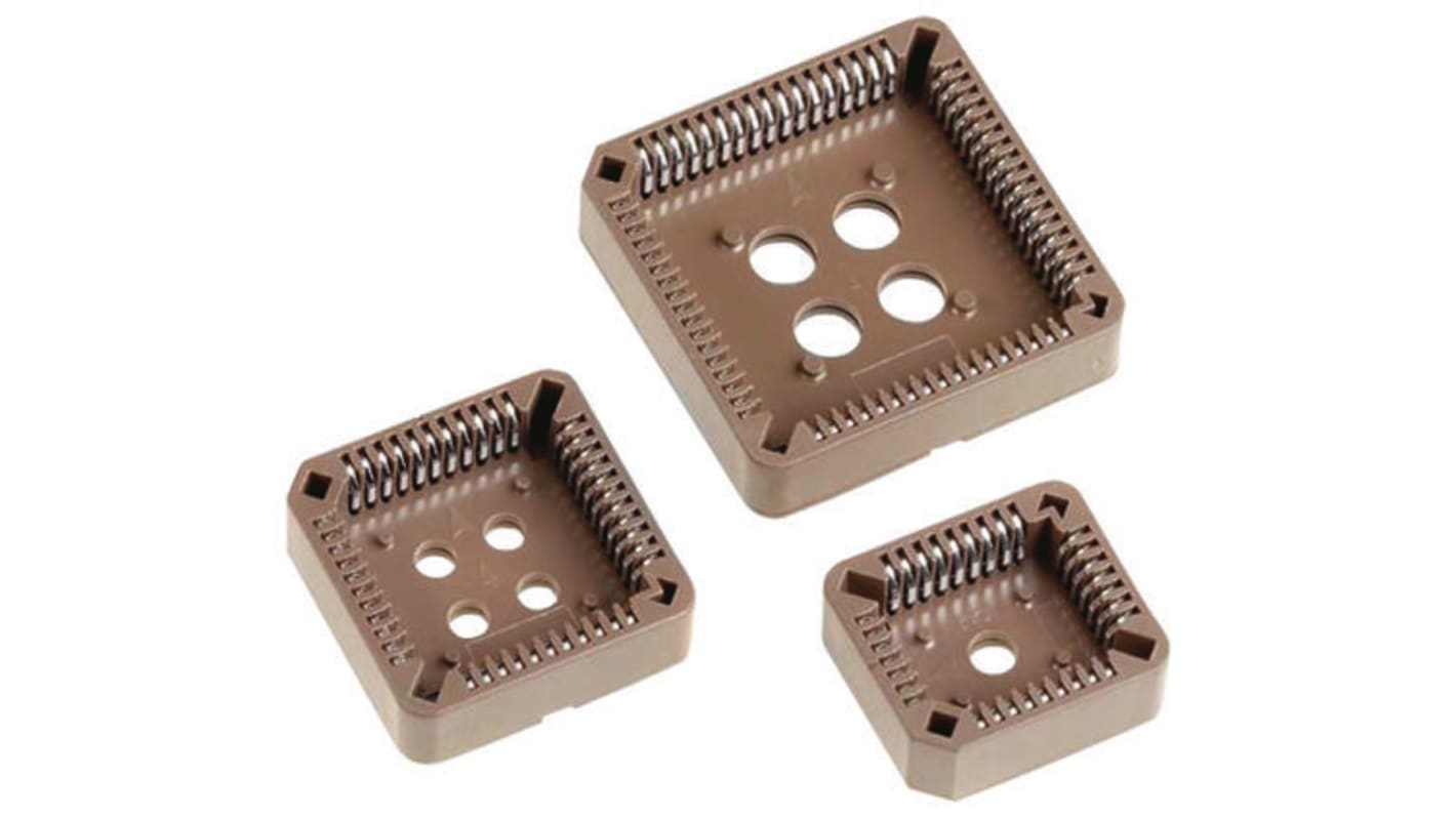 8444-11B1-RK-TP | 3M 1.27mm Pitch 44 Way PLCC IC Socket | RS