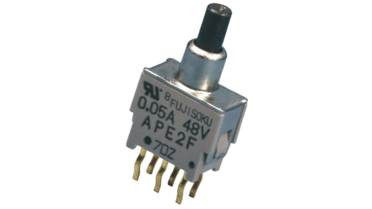 APE2F-2M-10-Z | Copal Electronics Push Button Switch, Momentary, PCB ...