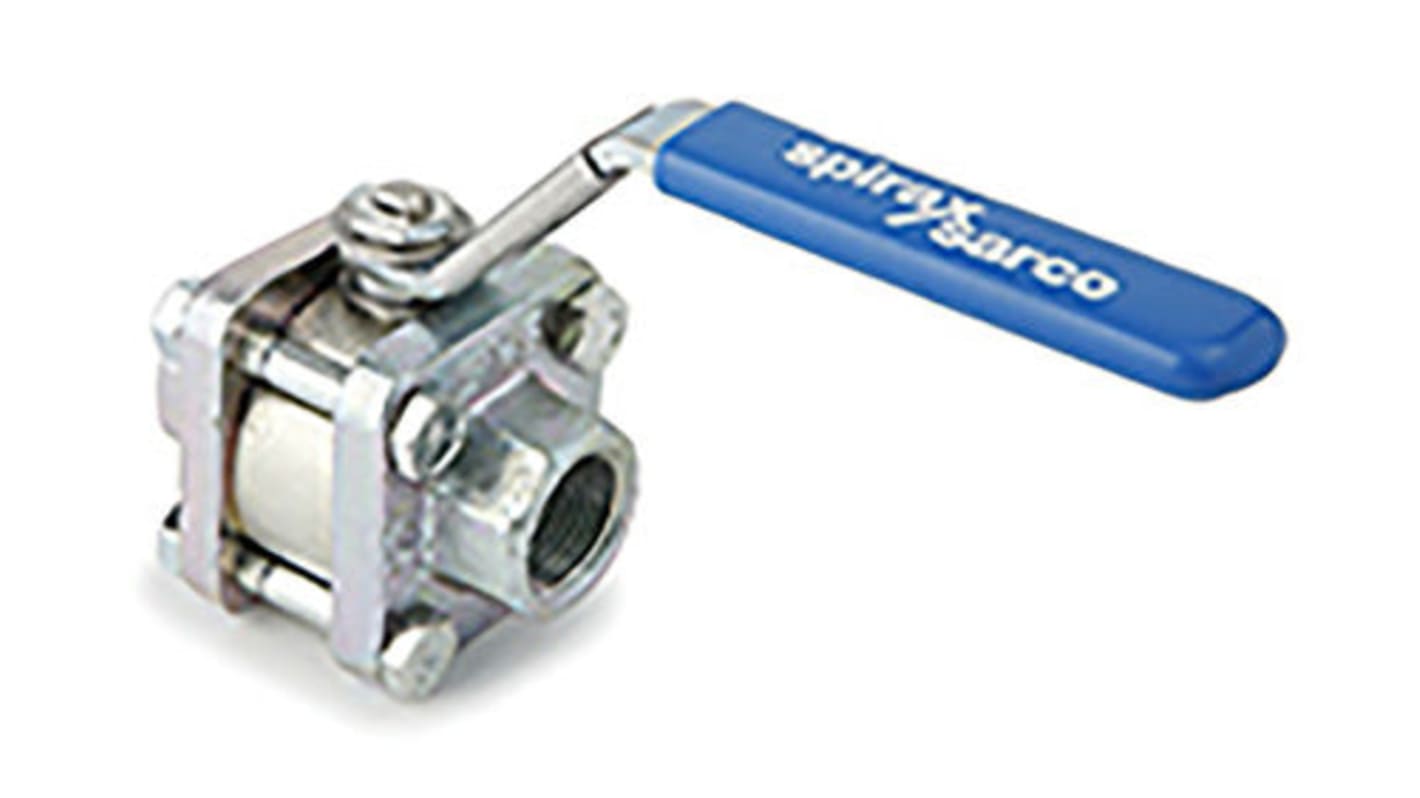 1825005 | Spirax Sarco Stainless Steel 2 Way, 3 Way Ball Valve, BSPP ...
