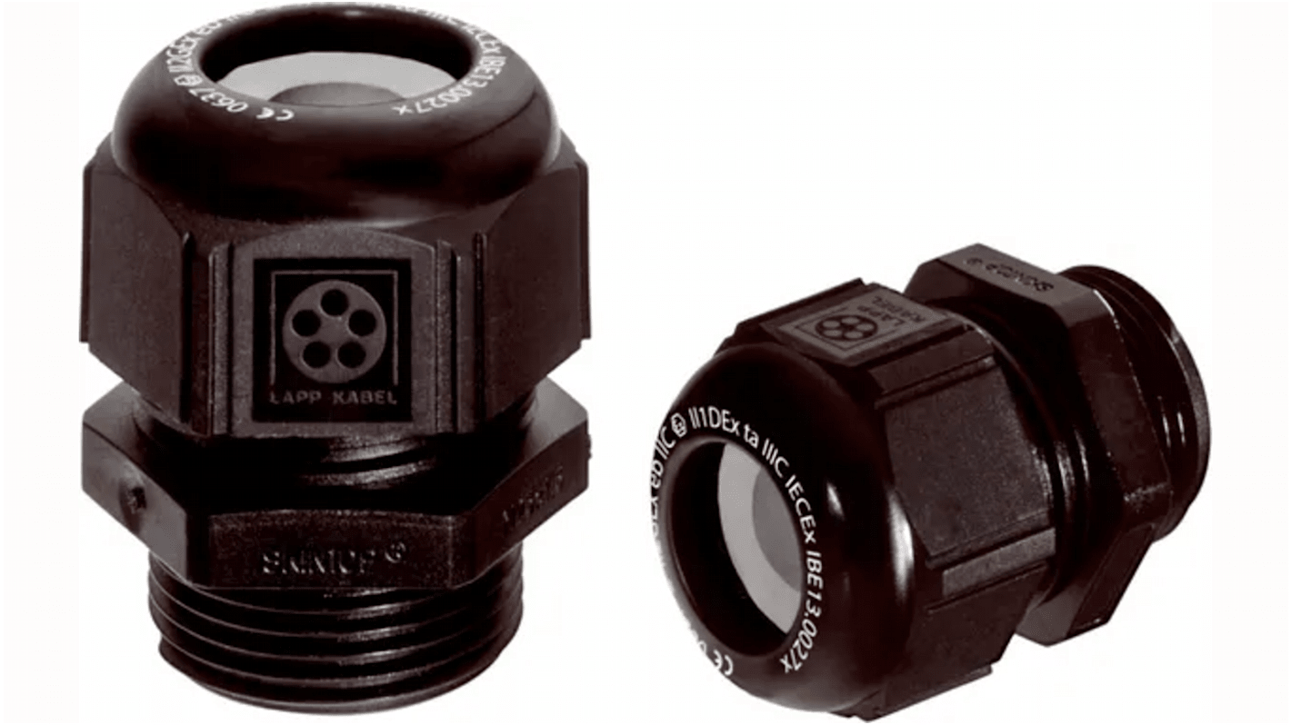 54115215 & 53119110 | Lapp SKINTOP Series Black Polyamide Cable Gland ...