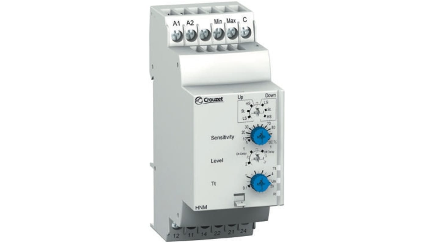 84870700 | Crouzet Level Controller - DIN Rail, 24 → 240 V ac/dc 2 | RS