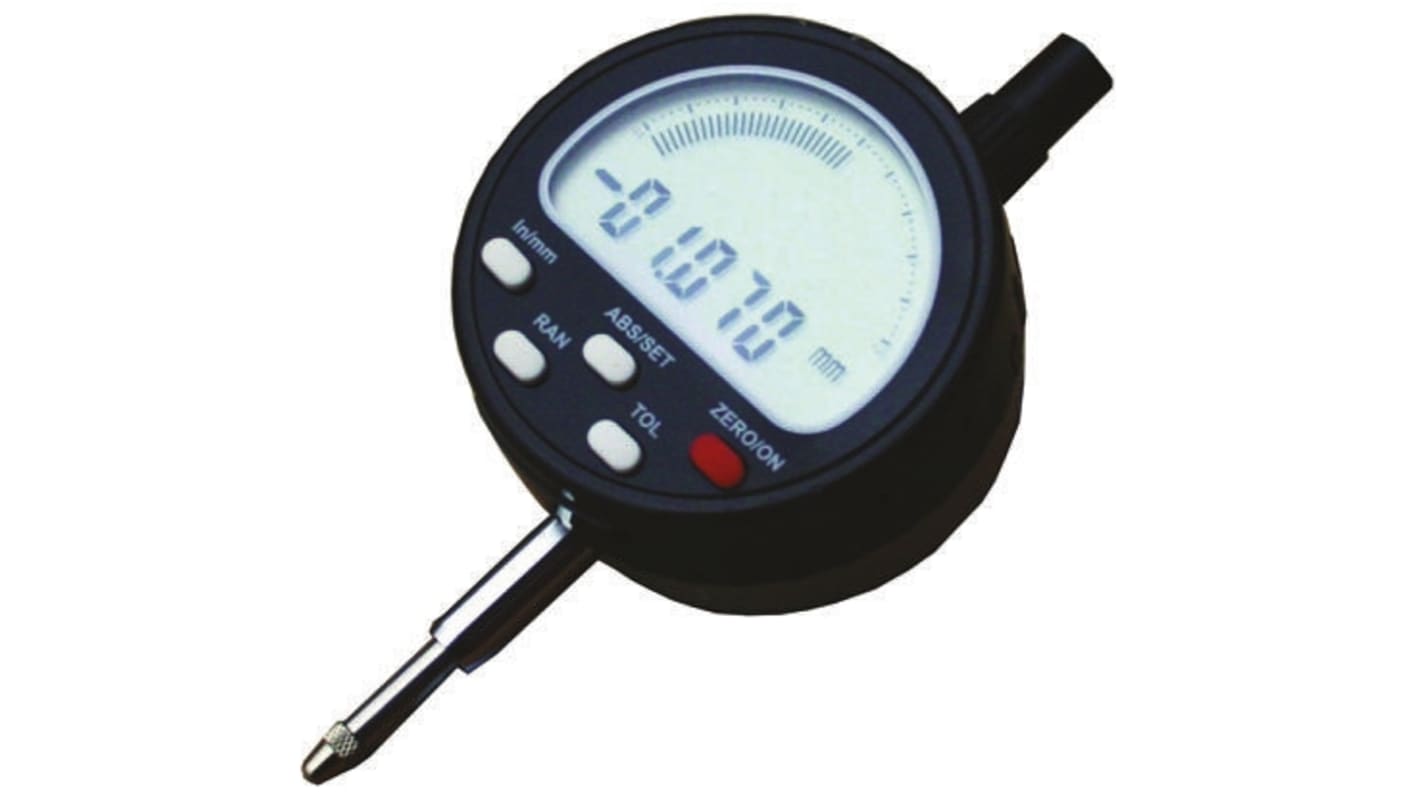 RS PRO Imperial/Metric Dial Indicator, 0 → 12.7 mm Measurement Range, 0 ...